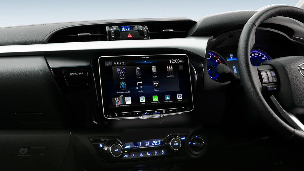Alpine Hilux Headunit DIY Kit - Wireless CarPlay, Android Auto, HDMI